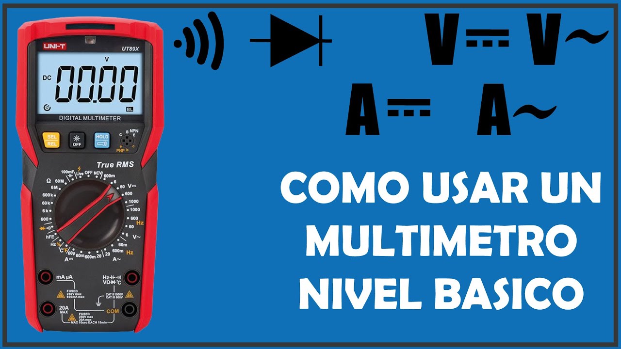 Como usar MULTIMETRO DIGITAL - funciones básicas⚡