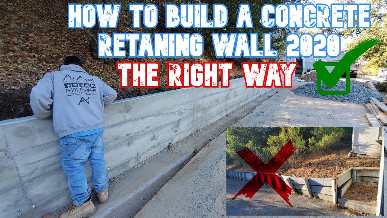 How To Build A Retaining Wall San Francisco Bay Area Start to Finish 2020 | All Access 510-804-4646