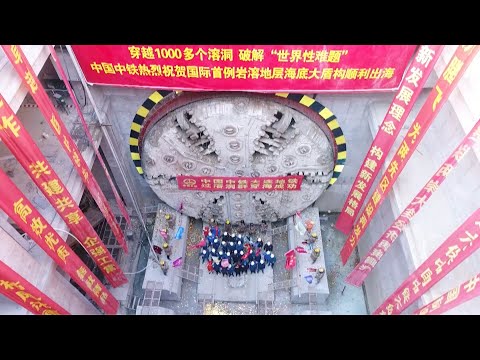 Construction of China's longest undersea subway tunnel completed