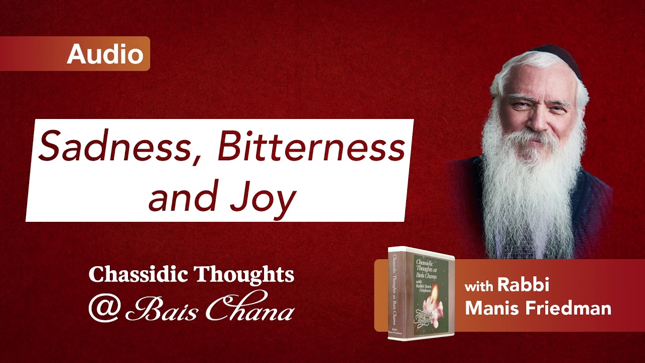 Sadness, Bitterness and Joy - Rabbi Manis Friedman