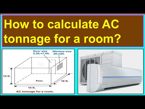 How to calculate the AC tonnage required for a room?