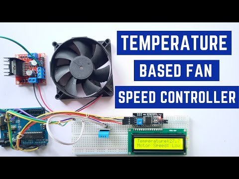 Temperature Based Fan Speed Controller Using Arduino UNO || ARDUINO PROJECTS