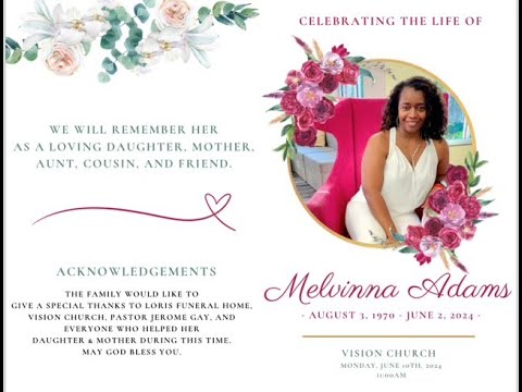 Melvinna Adams Funeral | June 10th 2024