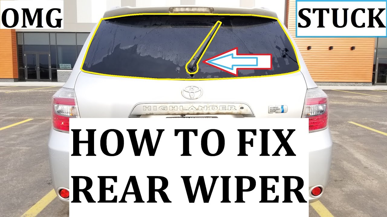 HOW TO FIX STUCK REAR WIPER on Toyota Lexus Scion