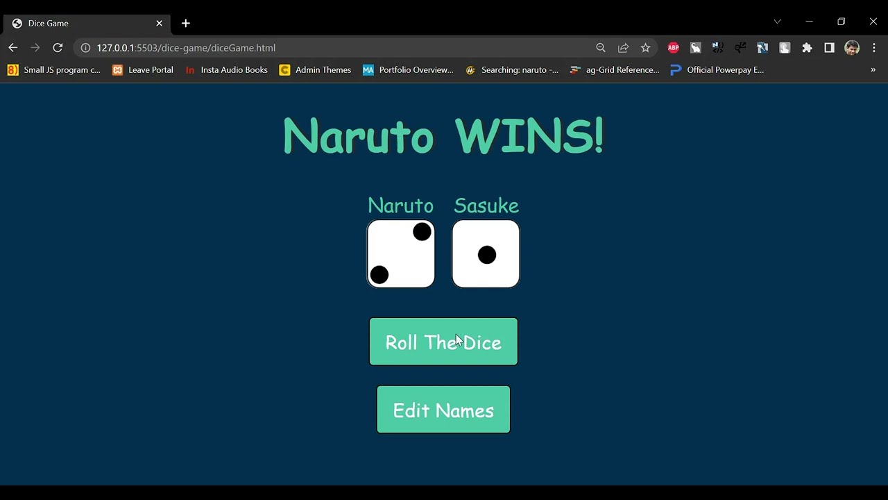 Dice Roll Game | JavaScript Project #13