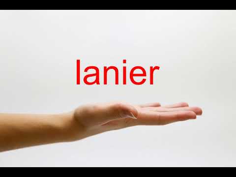 How to Pronounce lanier - American English