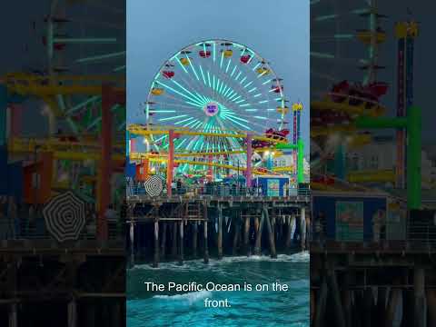 California Two Vibes Santa Monica Pier vs Golden Gate Bridge #shorts