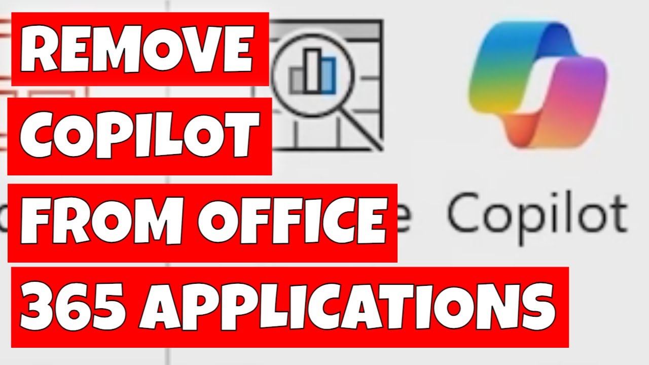 How To Remove Microsoft COPILOT From Microsoft 365 Apps Word Excel Powerpoint etc