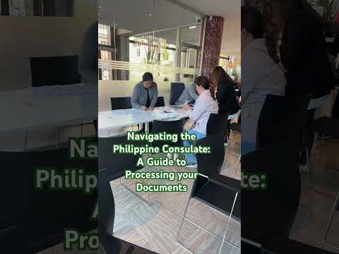 How To Process The Document:  in Consulate of Philippine