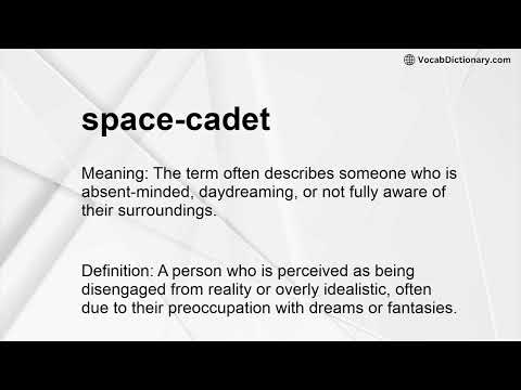 space cadet Meaning