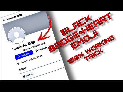 BLACK BADGE+HEART EMOJI ON FACEBOOK || HOW TO GET BLACK BADGE +HEART EMOJI #blackbadge