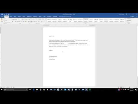 Using Mail Merge in Word 2016 to create multiple letters