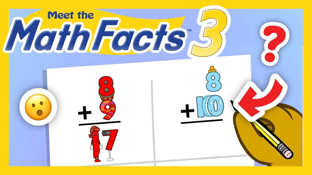 Meet the Math Facts Addition & Subtraction Level 3 - Worksheet 4 | Preschool Prep Company