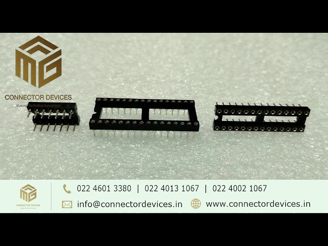 IC Socket - IC SOCKETS ROUND PIN IC BASE MACHINE TYPE Importer from Mumbai