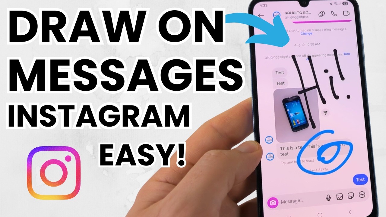 How to Draw on Instagram Messages