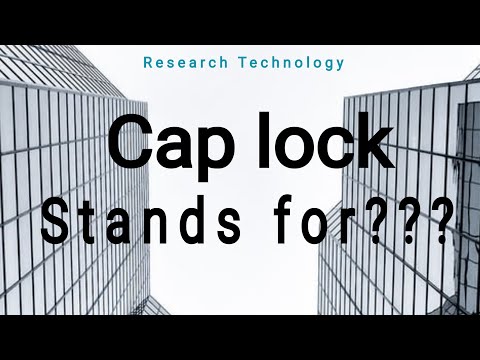 What is Caps lock Stands for???