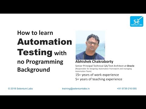 Is it advisable to learn Automation Testing (with Selenium) with no Programming Background?