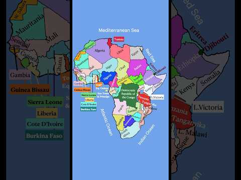 Map of African Countries #uppsc #maps #africa #africamap #upsc #ssc #geography #cognitoias #viral