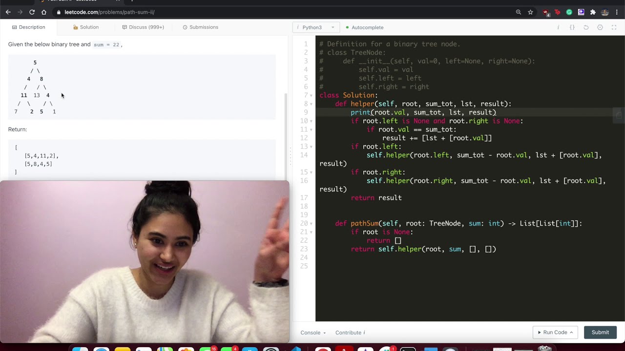 Path Sum II - LeetCode 113 Python