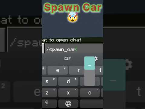 How to spawn a working CAR in MINECRAFT 🤯 (NO MOD) #shorts #minecraft