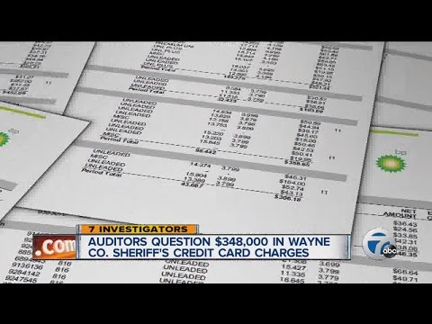 Auditors question $348,000 in Wayne County Sheriff's credit card charges