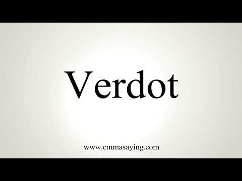 How To Pronounce Verdot