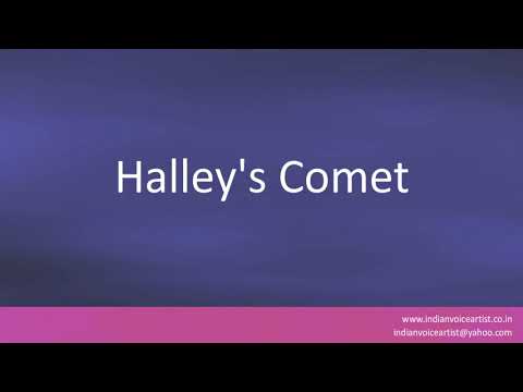 How to pronounce "Halley's Comet". (British and American)