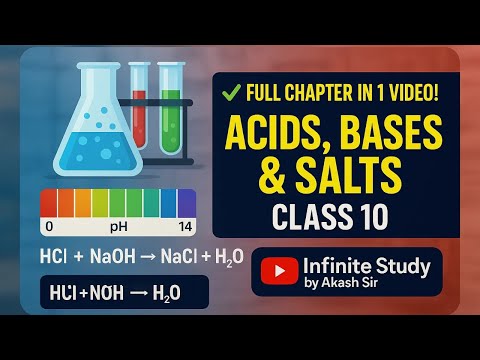 Chapter 2 Class 10 Science | Acids Bases and Salts Full NCERT with Exercise | CBSE Board 2025