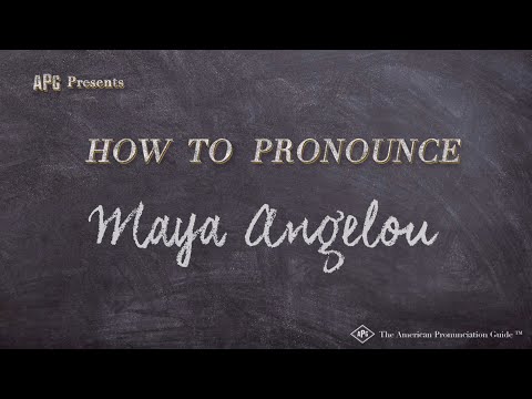 How to Pronounce Maya Angelou (Real Life Examples!)