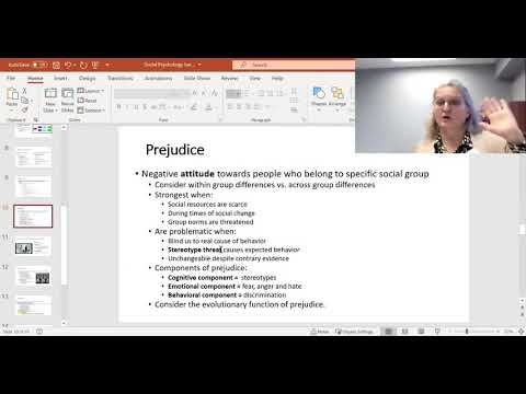 Social Psychology lecture 5 prejudice
