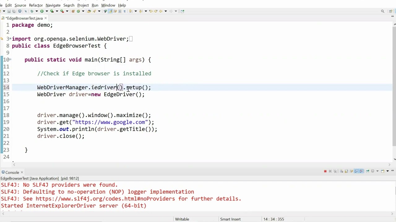Launch IE Browser using Selenium | Selenium Java