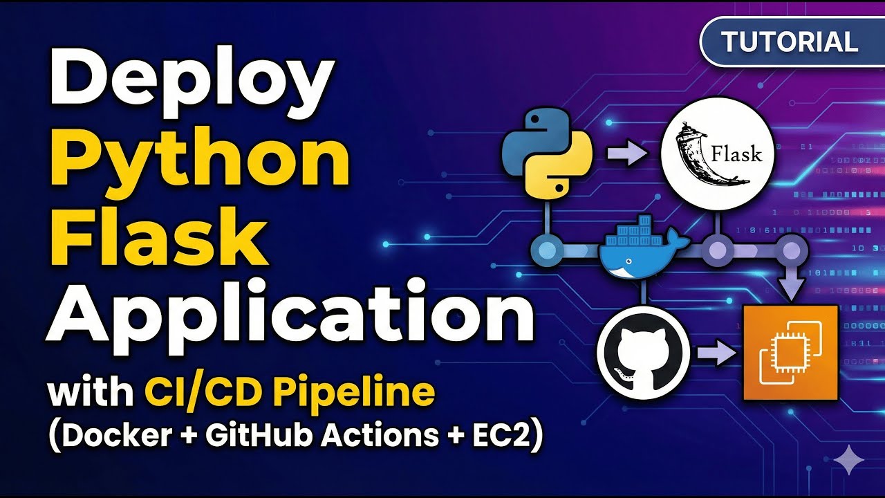 Deploy Python Flask application with CI/CD Pipeline (Docker + GitHub Actions + EC2)