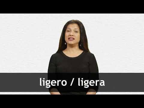 Traducción en inglés de “LIGERO” | Collins Diccionario español-inglés