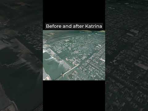 Before and After: Hurricane Katrina in New Orleans #weather #hurricane