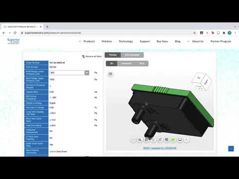 How to Configure and Download a 3D CAD Model from Superior Sensor Technology