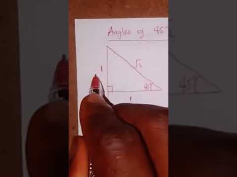 Surd representation of angles 30⁰, 45⁰ and 60⁰ quickly #maths #subscribe #engage #new #surd #like