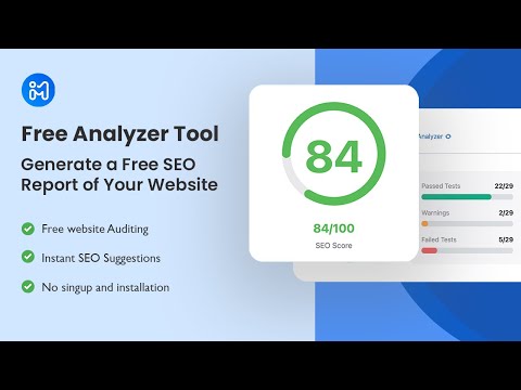 Introducing Free SEO Analyzer: Free SEO Audit Tool to Boost Rankings