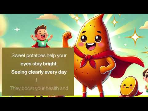 Superhero Sweet Potato Song for Kids 🍠💪 | Toddler Health Rhyme | Preschool Fun & Learning