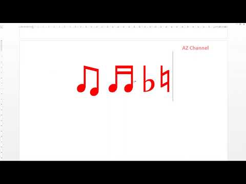 ♫ Fastest Insert MUSICAL SYMBOLS in WORD - AzchanneL