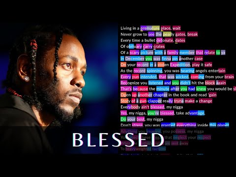Kendrick verse on "Blessed" | Rhymes Highlighted