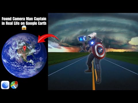 Found Camera Man Captain in Real Life on Google Earth! #googlemaps #googleearth