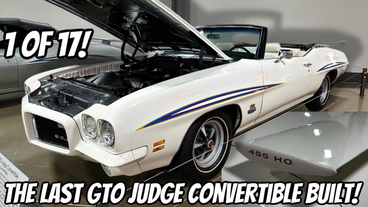 The Last 1971 Pontiac GTO Judge Ragtop Ever Built Is a One-of-17 Time ...