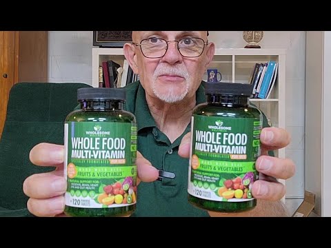 Whole Food Multivitamin for Men - Natural Multi Vitamins, Minerals, Vegan