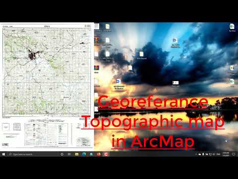 How to georeferance Topographic map in acrMap