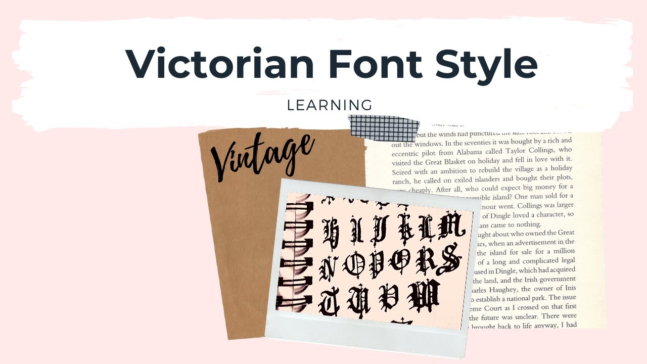 How to write Victorian Font Style..