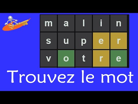 Trouvez le mot. Jeu de lettres inspiré de wordle et de motus.