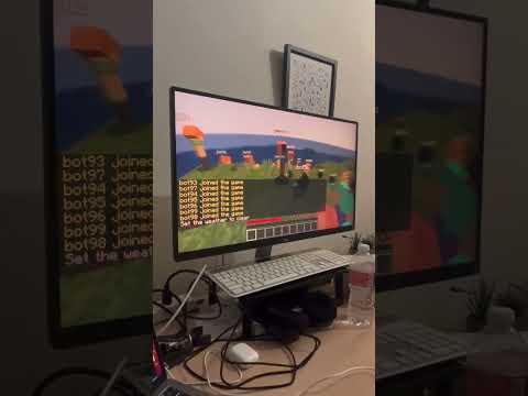 We put ONE HUNDRED AI Bots in Minecraft!