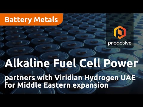 Alkaline Fuel Cell Power partners with Viridian Hydrogen UAE for Middle Eastern expansion
