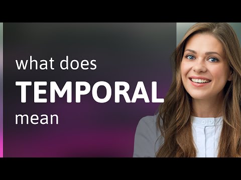 Temporal | meaning of TEMPORAL