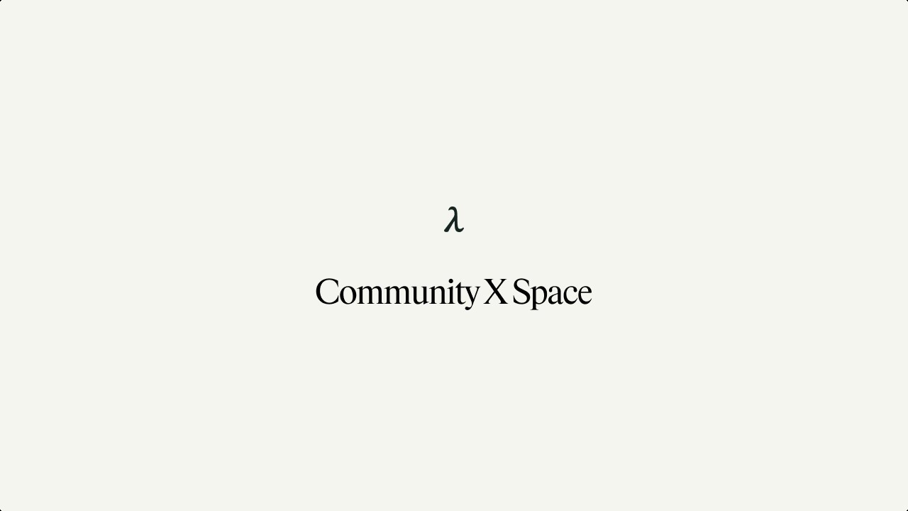 Logos X Space: Post-State Coordination: Commons, Stigmergy, Sovereignty | April 16, 2026